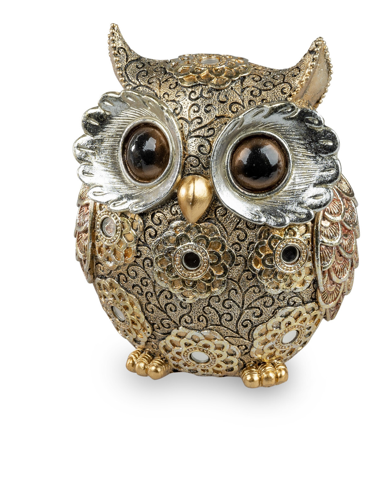 Formano Eule gold silber, 12 cm, 16 cm, 19cm, Eulenpaar Kunststein Dekofigur | eBay.de