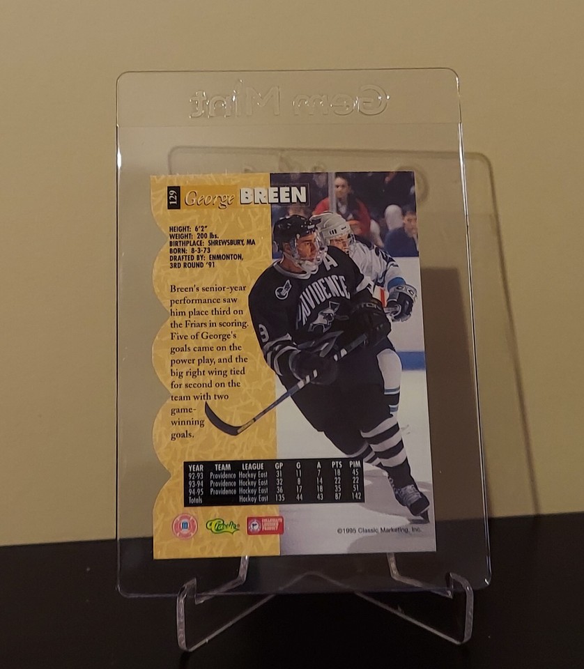 George Breen - 1995 Classic 5 Sport Silver DIE CUT EDMONTON OILERS | eBay