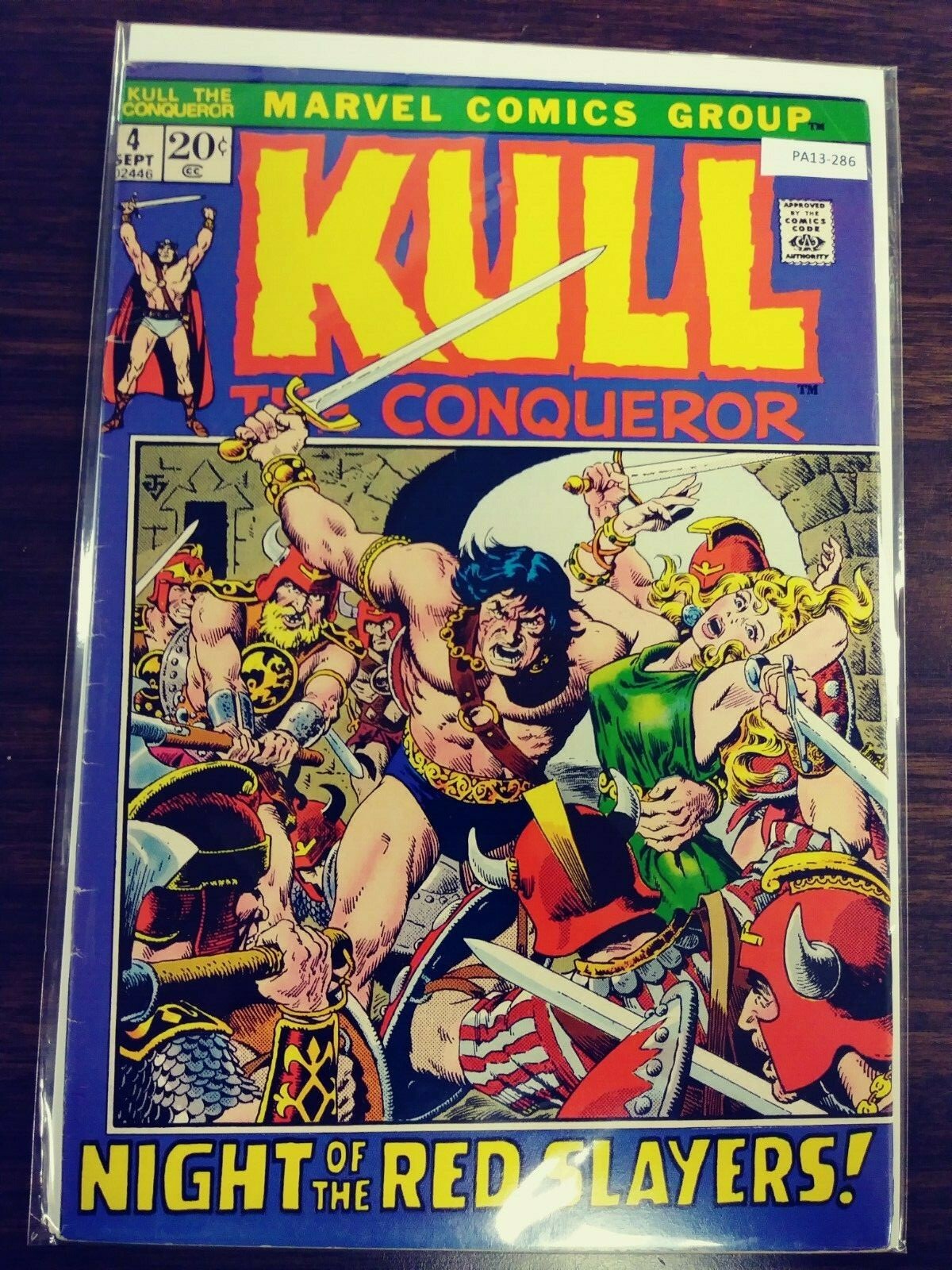 Kull the Conqueror vol.1 #4 1972 Mid Grade 5.5 Marvel Comic Book PA13 ...
