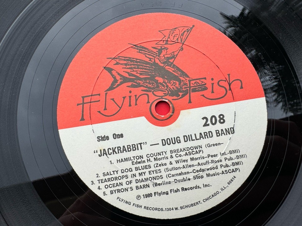 The Doug Dillard Band - Jackrabbit! LP VINYL 1980, USA Flying Fish ...