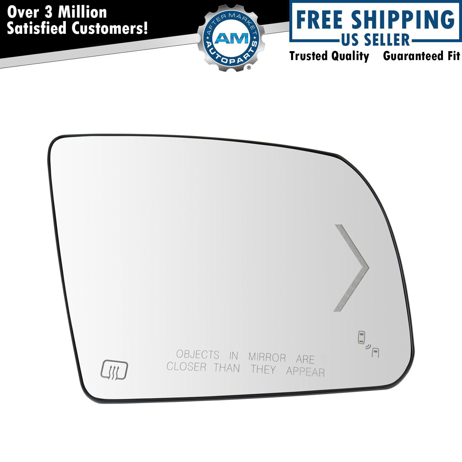 Mirror Glass Heated Signal Blind Spot Detection Passenger Right RH for ...