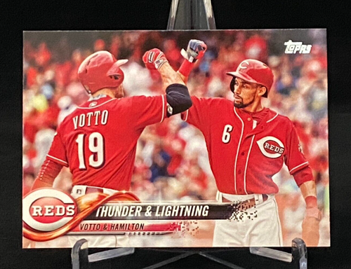 2018 Topps Update Thunder & Lightning #US87 Joey Votto / Billy Hamilton ...
