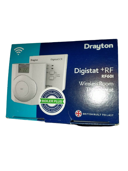 Drayton RF601 Digistat + RF Wireless Room Thermostat and SCR Receiver ...