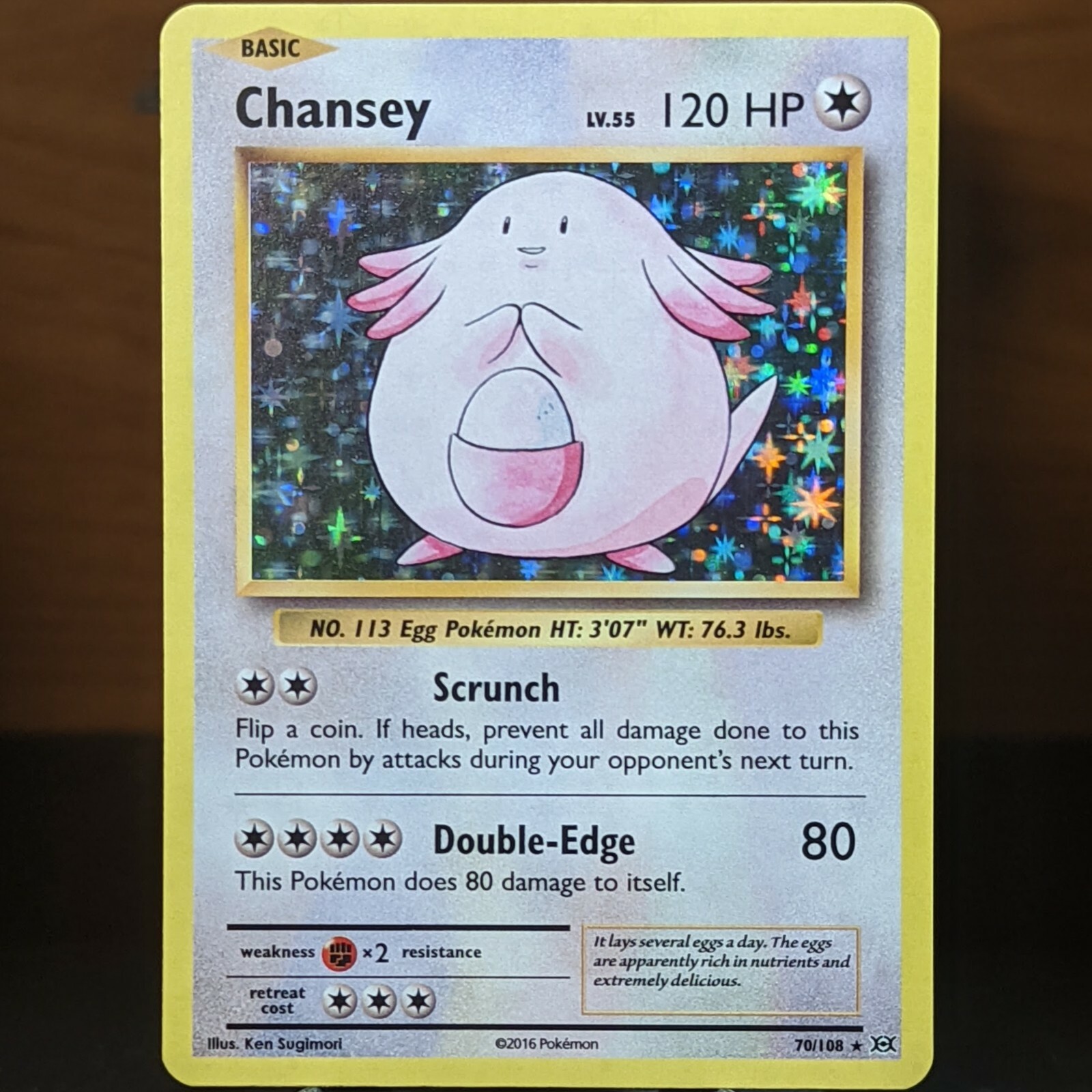 Chansey 70/108 NM Holo Rare XY Evolutions Near Mint Foil Pokemon TCG ...