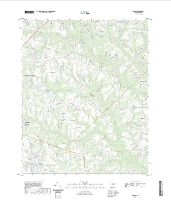 Angier NC Topographic Map 2022 USGS – Premium Matte Print – North ...