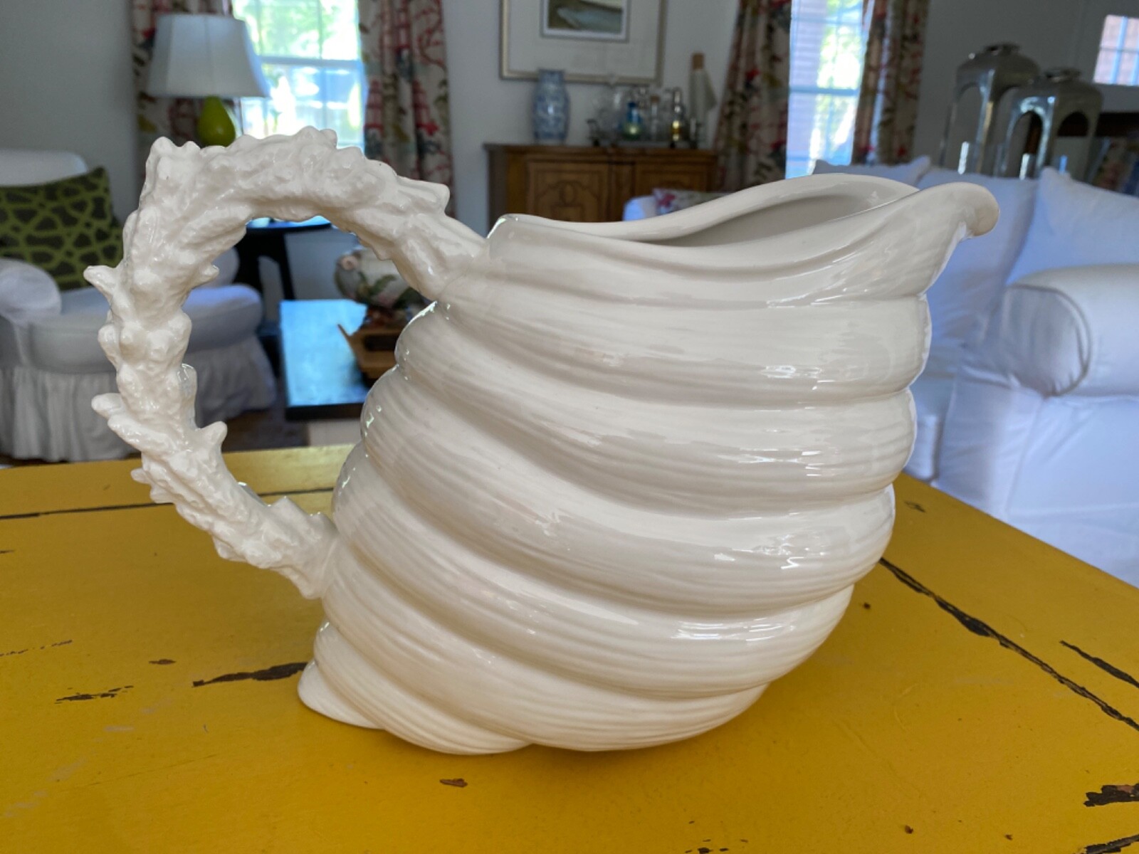 Dept 56 seashell pitcher coastal | eBay