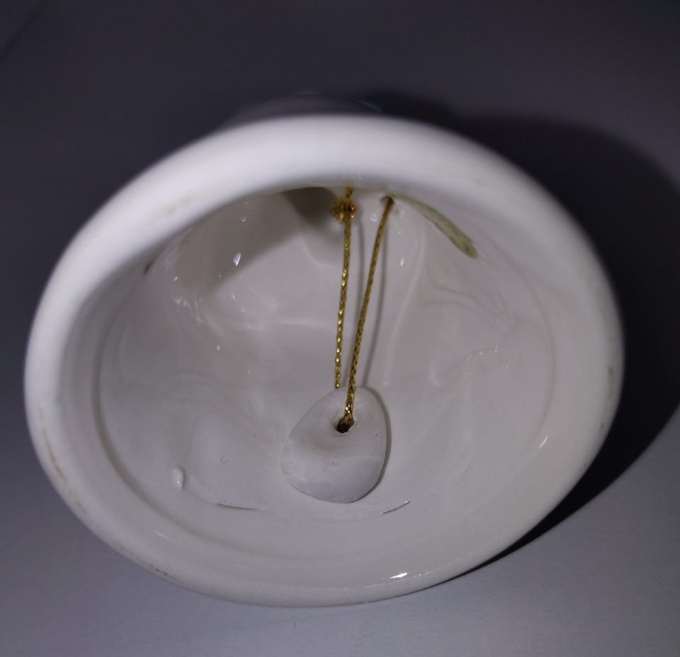 Rabbit Bell by Russ Berrie & Co Inc. Hand Painted Vintage Ringing Bell ...