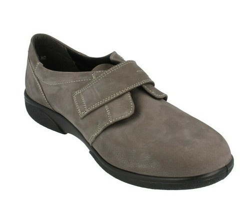 Ladies Wide Fitting Nu buck Or Suede Easy B Shoes: Healey Slight ...