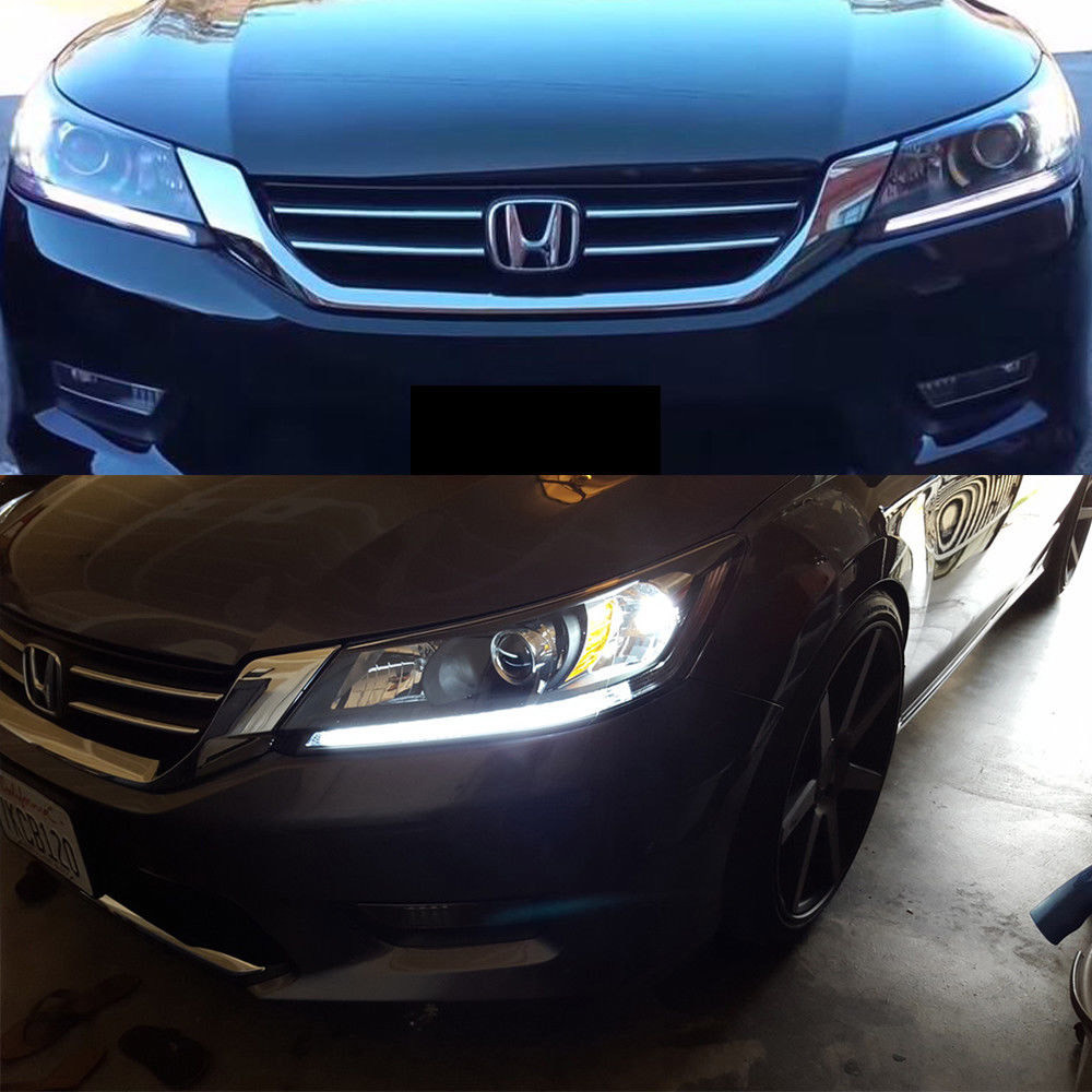 2013 - 2015 Honda Accord Headlight DRL DIY LED Strip Light (Even ...