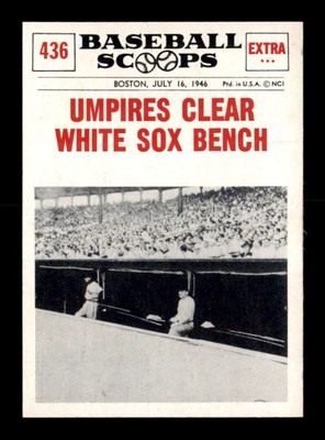1961 NuCard Scoops #436 Umpire Clears Bench NM+ X2819754 | eBay