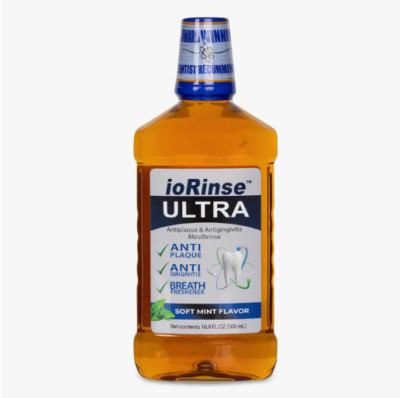 ioRinse Ultra Mouthwash - 500ML Alcohol Free, Bad Breath Treatment | eBay