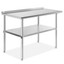 Stainless Steel 48" x 24" NSF Kitchen Restaurant Work Prep Table with ...