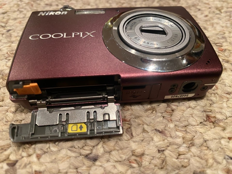 Nikon COOLPIX S220 10.0MP Digital Camera - Plum, PARTS ONLY 18208261505 ...