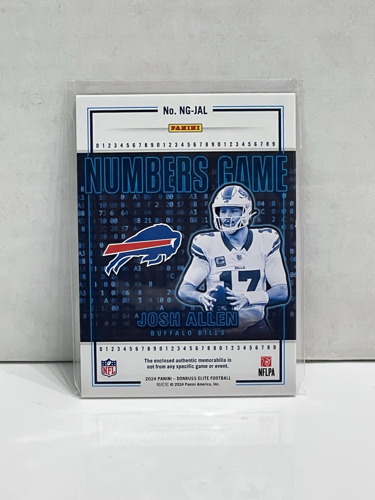 2024 Panini Donruss Elite - Numbers Game Jerseys Prime #NG-JAL Josh ...
