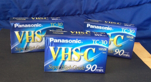 Panasonic TC-30 VHS-C Super High Grade 90 min Compact Video Cassete ...