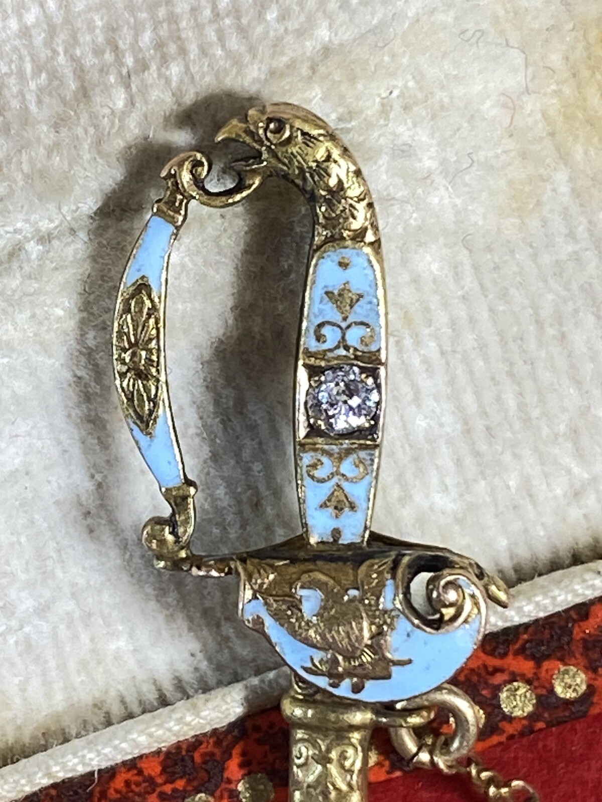 Antique Victorian 18K Gold 18 KT Gold Sword Pin Sword Stick Pin ...