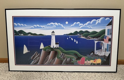 THOMAS MCKNIGHT "NEWPORT" 24”X 41" Framed Color Poster | eBay