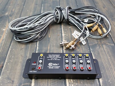 Cable Electronics Model AV400 Audio/Video Distribution Amp with Cables ...