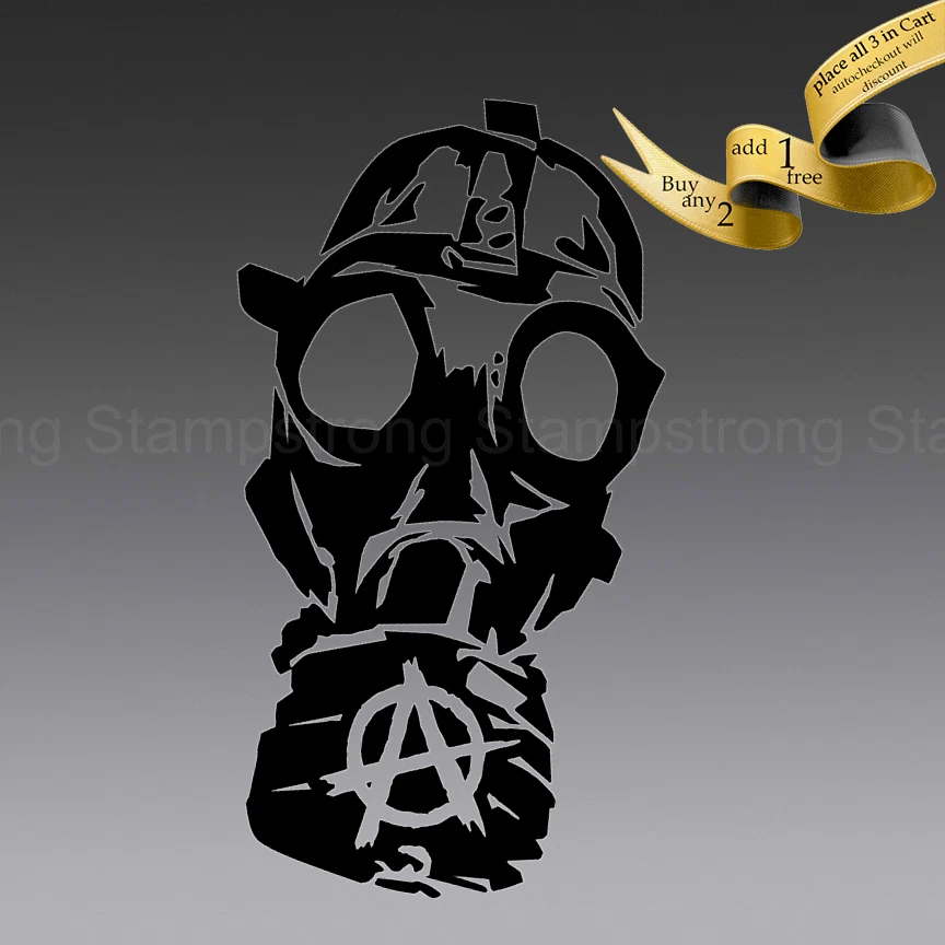 Gas Mask With Gun Logo
