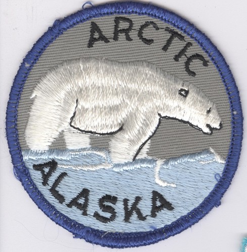 1983 Arctic Alaska Polar Bear Patch 3 inches Iron/Sew-on Embroidered ...