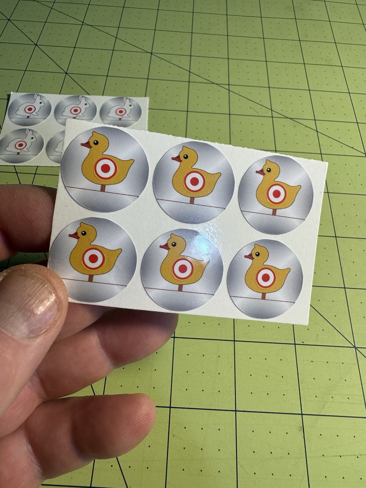 Comet 1985 Williams “Shooting Gallery” Pinball Target Stickers “Ducks ...