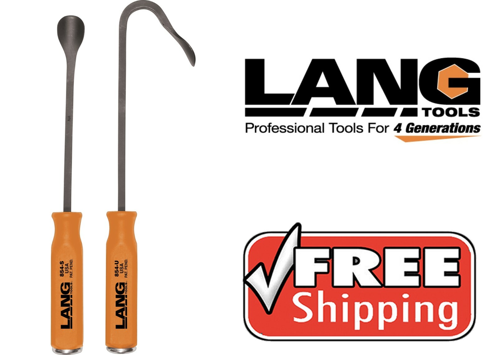 Lang Tools 854 Heavy Duty Hose Removal/Installer Tool Set New Free ...
