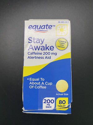 Stay Awake Alertness Aid 200mg 80 Tablets Sealed Bottle Exp Jun 2026 ...