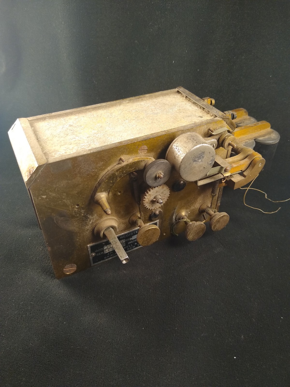 antique J.H. Bunnell Pen Register 150 Ohms telegraph Morse Code Key | eBay