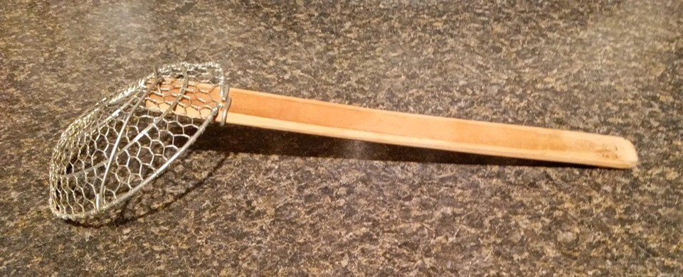 Farberware Strainer With Wood Handle And Sturdy Wire Scoop | eBay