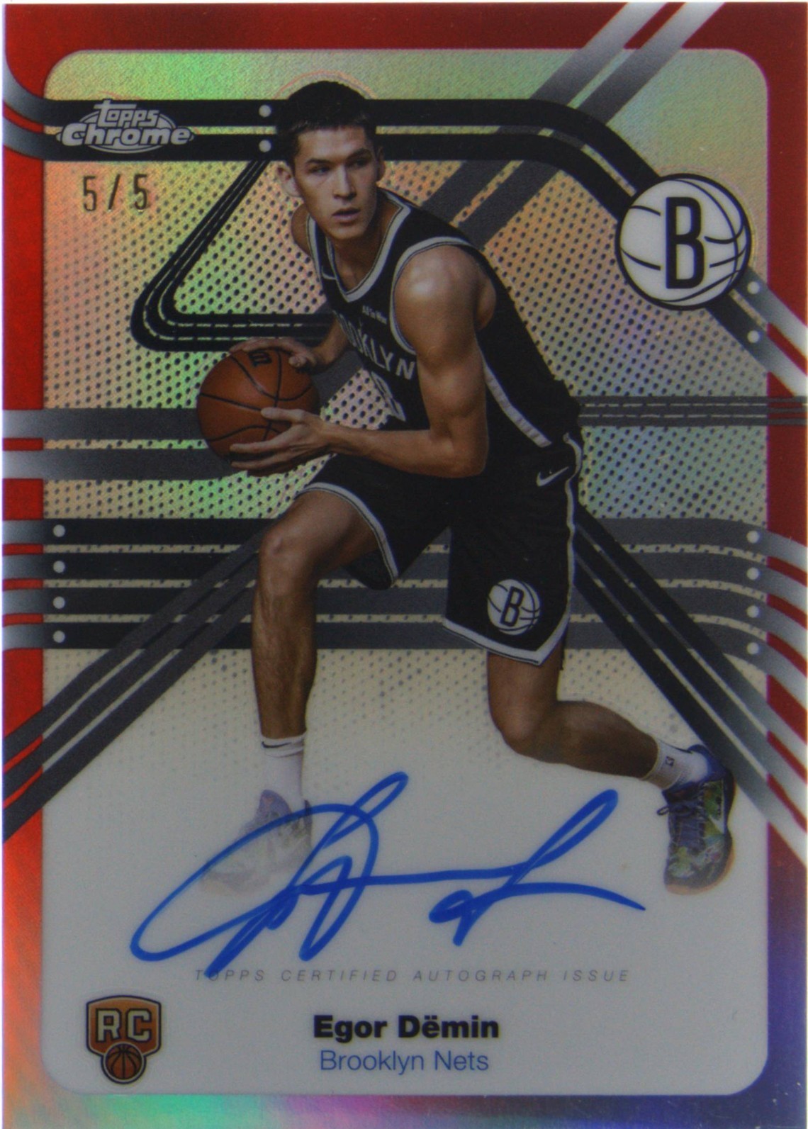 2025-26 Topps Chrome - Next Stop Signatures Egor Demin #NS-ED Red ...