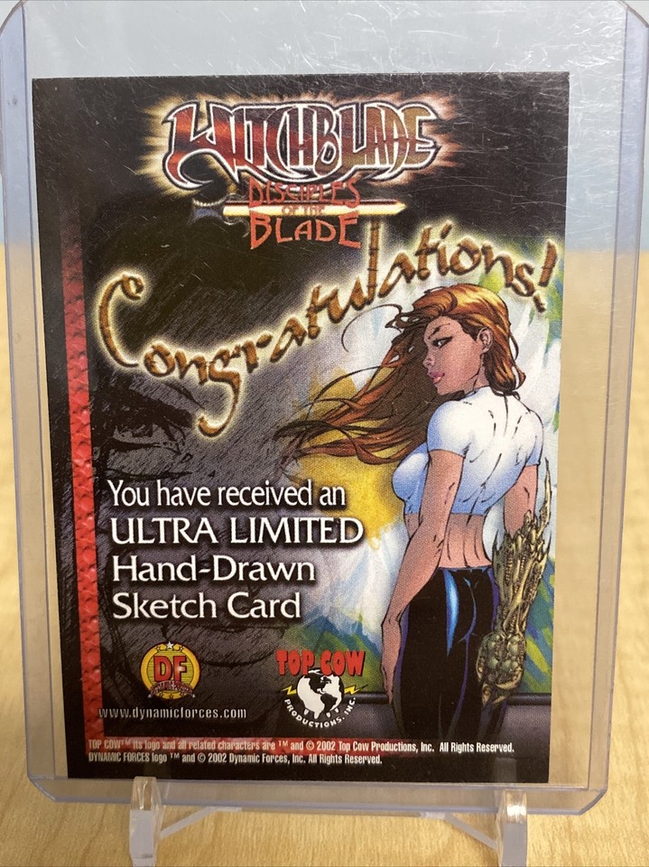 Top Cow Universe HitchBlade Disciples Of The Blade Sketch card. 2002 ...