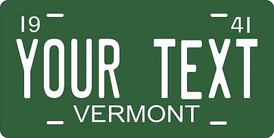 Vermont 1941 License Plate Personalized Custom Auto Bike Motorcycle ...