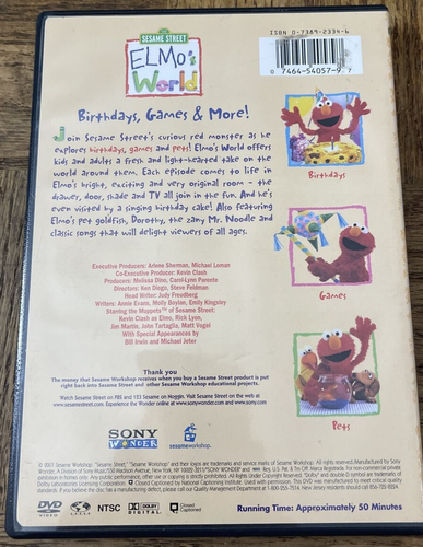 Sesame Street Elmos World Birthdays Games and More DVD 74645405797| eBay