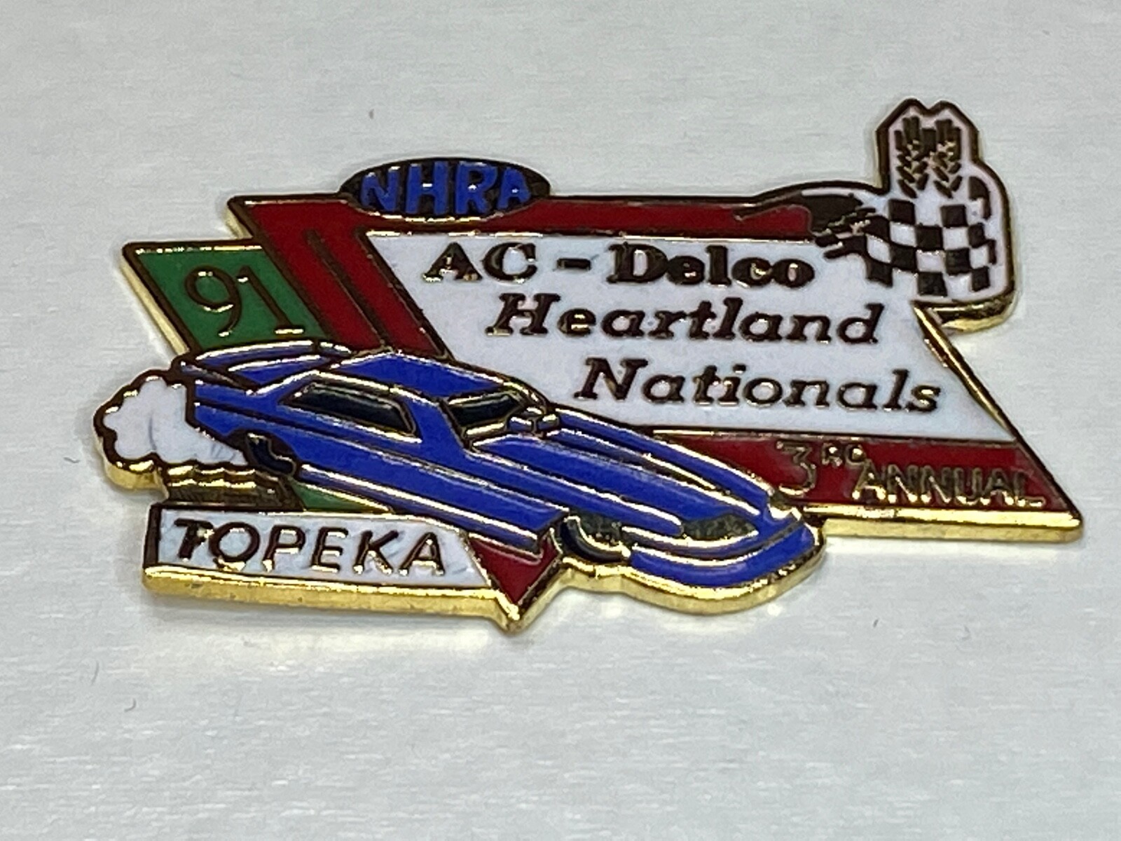 NHRA Drag Racing Pin 3rd Annual AC Delco Heartland Nationals Topeka ...