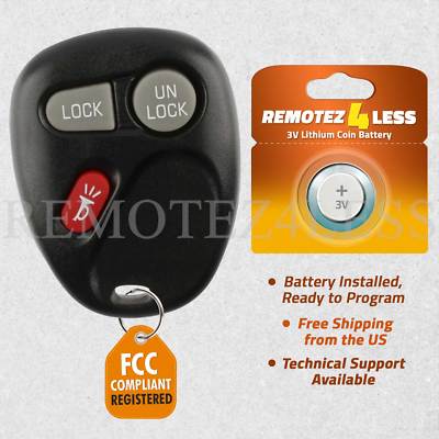 Replacement for Chevy GMC Keyless Entry Remote Car Control Key Alarm ...