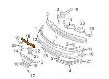 NEW BMW 5 E39 FRONT BUMPER LOWER CENTER GRILLE 51118235671 ORIGINAL | eBay