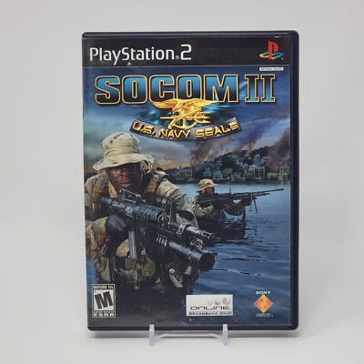 SOCOM II 2 U.S. Navy Seals (Playstation 2 PS2) Black Label Case & Disc (No Book) 711719727521| eBay