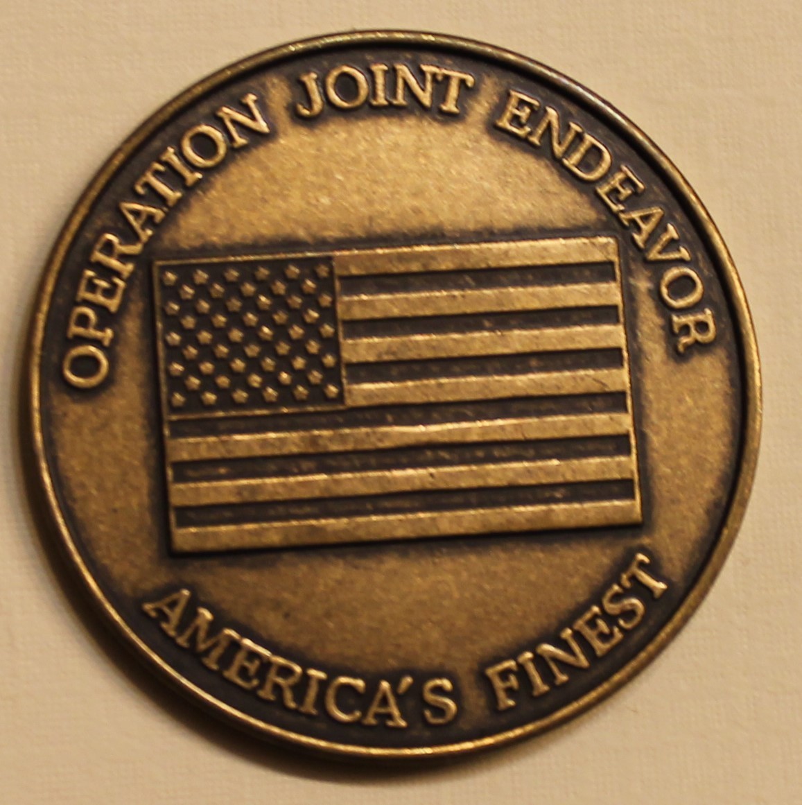 Operation Joint ENDEAVOR Task Force Eagle Army Challenge Coin | eBay
