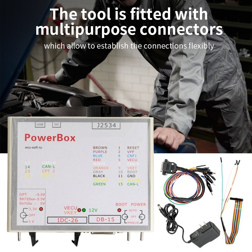 J2534 ECU Programmer Power Box ECU Openport Power Box 3 Modes for ...