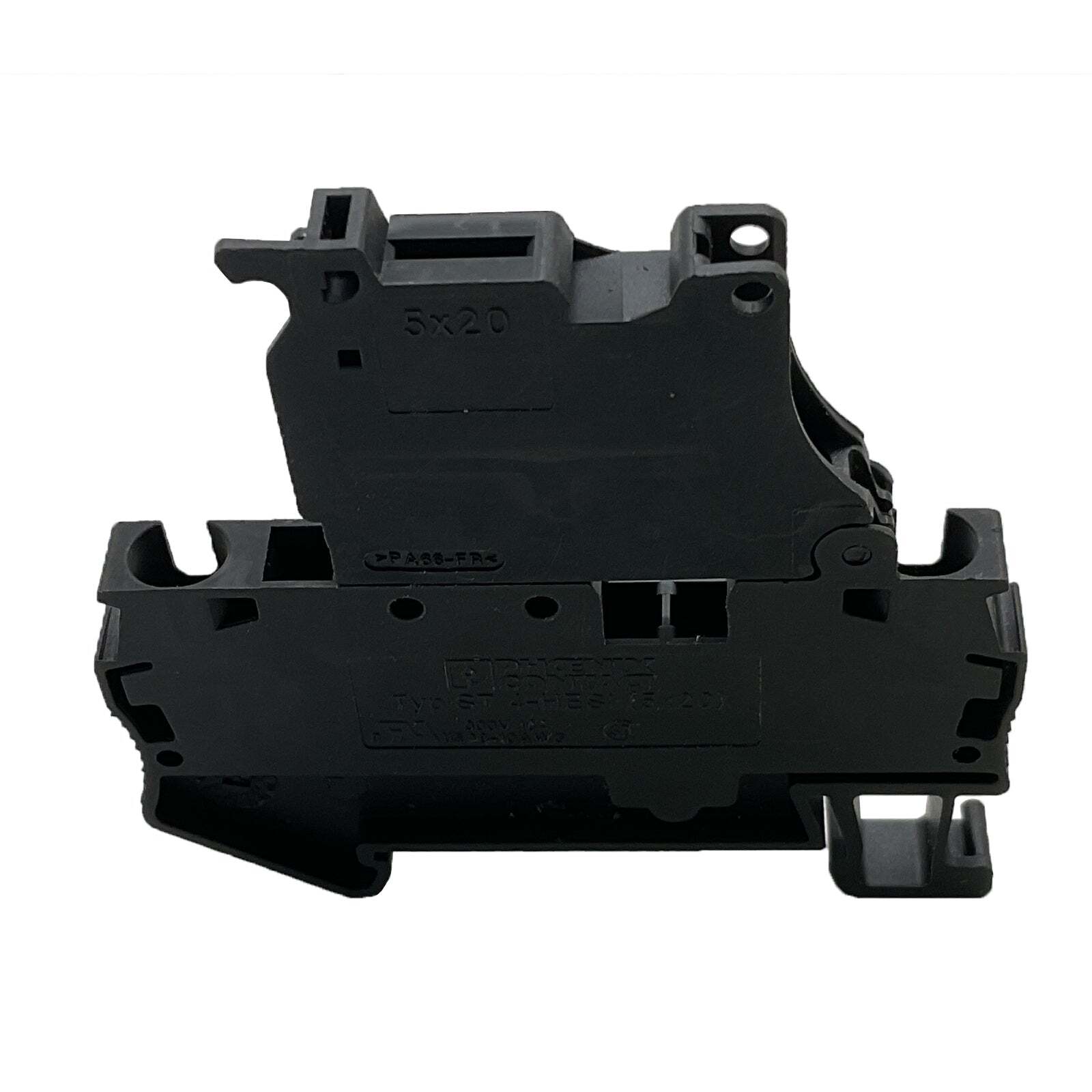 Phoenix Contact ST 4-HESI 5X20 Series Terminal Block Fused Black ...