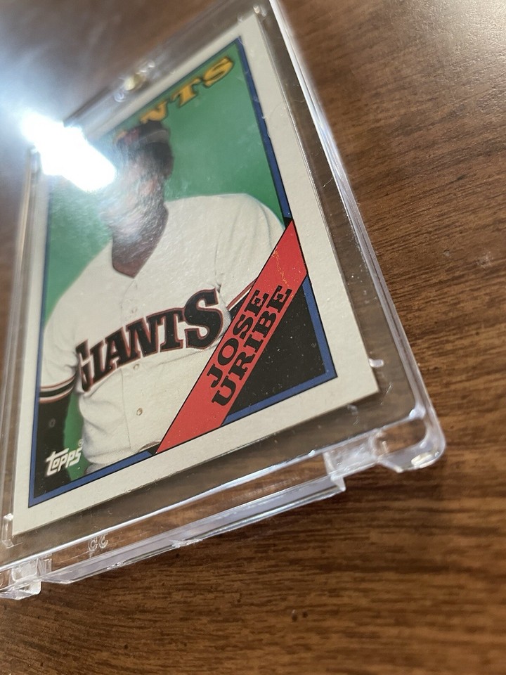 1988 Topps #302 Jose Uribe Giants MT Baseball Card Error Misprint See ...