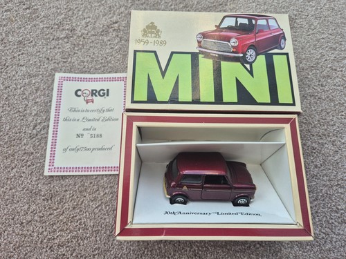1/36 Corgi Classiques 30TH Anniversaire 1989 Édition Limitée Rover Mini ...