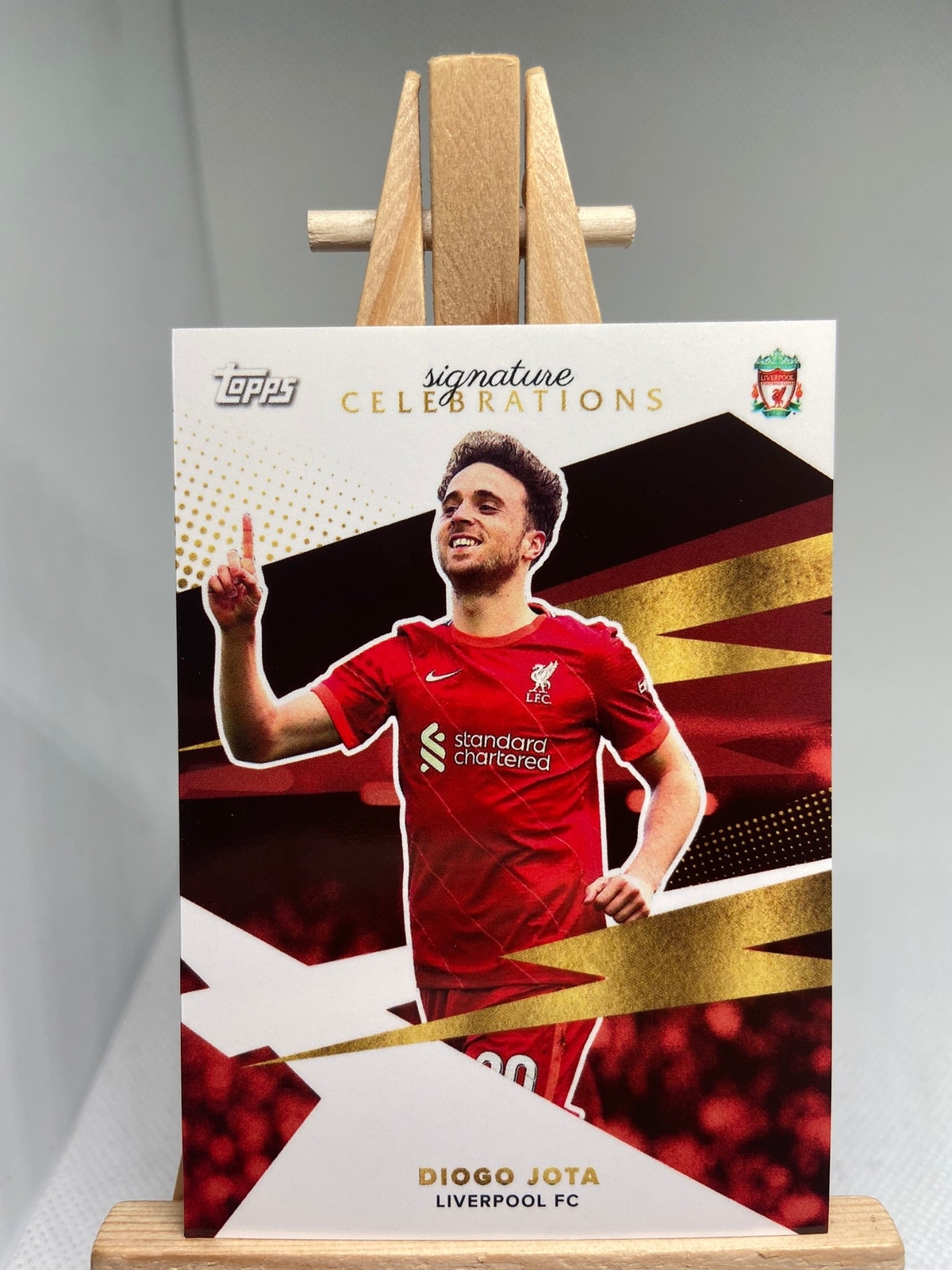Diogo Jota - Signature Celebrations Insert - TOPPS Liverpool Team Set ...