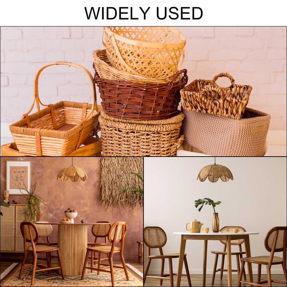 Plastic Rattan Cane Webbing Roll,24 Inch x 3.3 FT Hand Woven Faux Woven ...