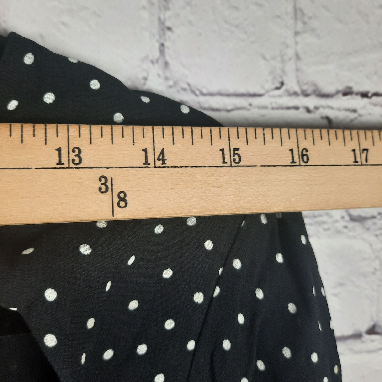 REFORMATION Terri Black Polka Dot Selene Mini Dress S… - Gem