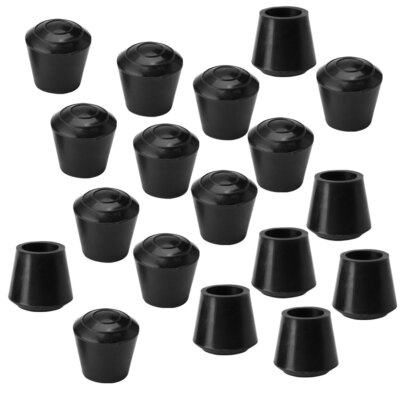 Rubber Leg Cap Tip Cup Feet Cover 9.5mm Inner Dia 18pcs for Furniture ...