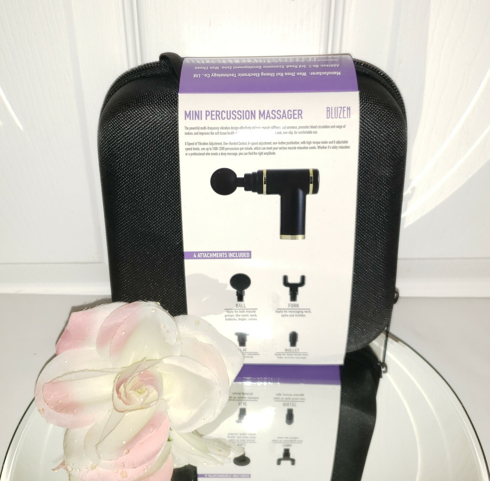 Bluzen Black Massage Gun Handheld Mini Percussion Massager Maximum ...