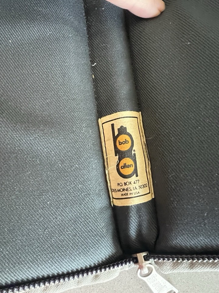 Vintage 80s Bob Allen No. 10 Colt Pistol Gun Rug Case Blue Cordura ...