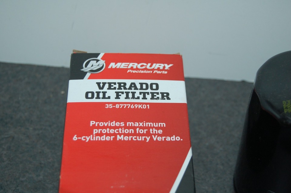 NEW GENUINE Mercury Quicksilver 35-877769K01 Verado Oil Filter OEM ...