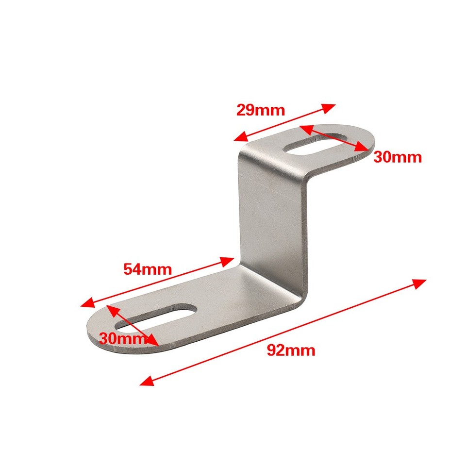 Motorcycle Universal Exhaust Pipe Fixed Clamp Bracket Z-Shaped Mounting ...
